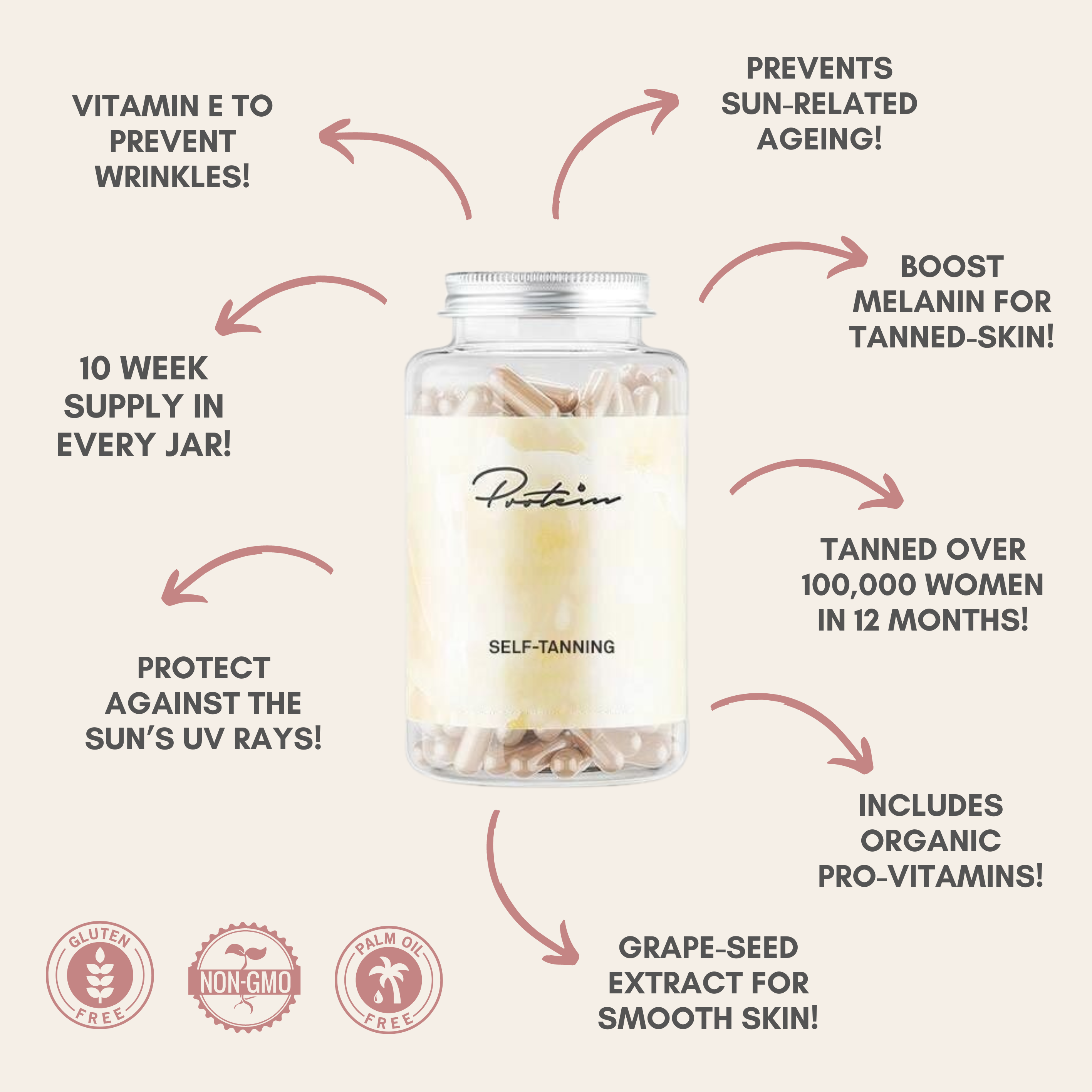 Self Tanning | 150 Capsules – Protein.com UK